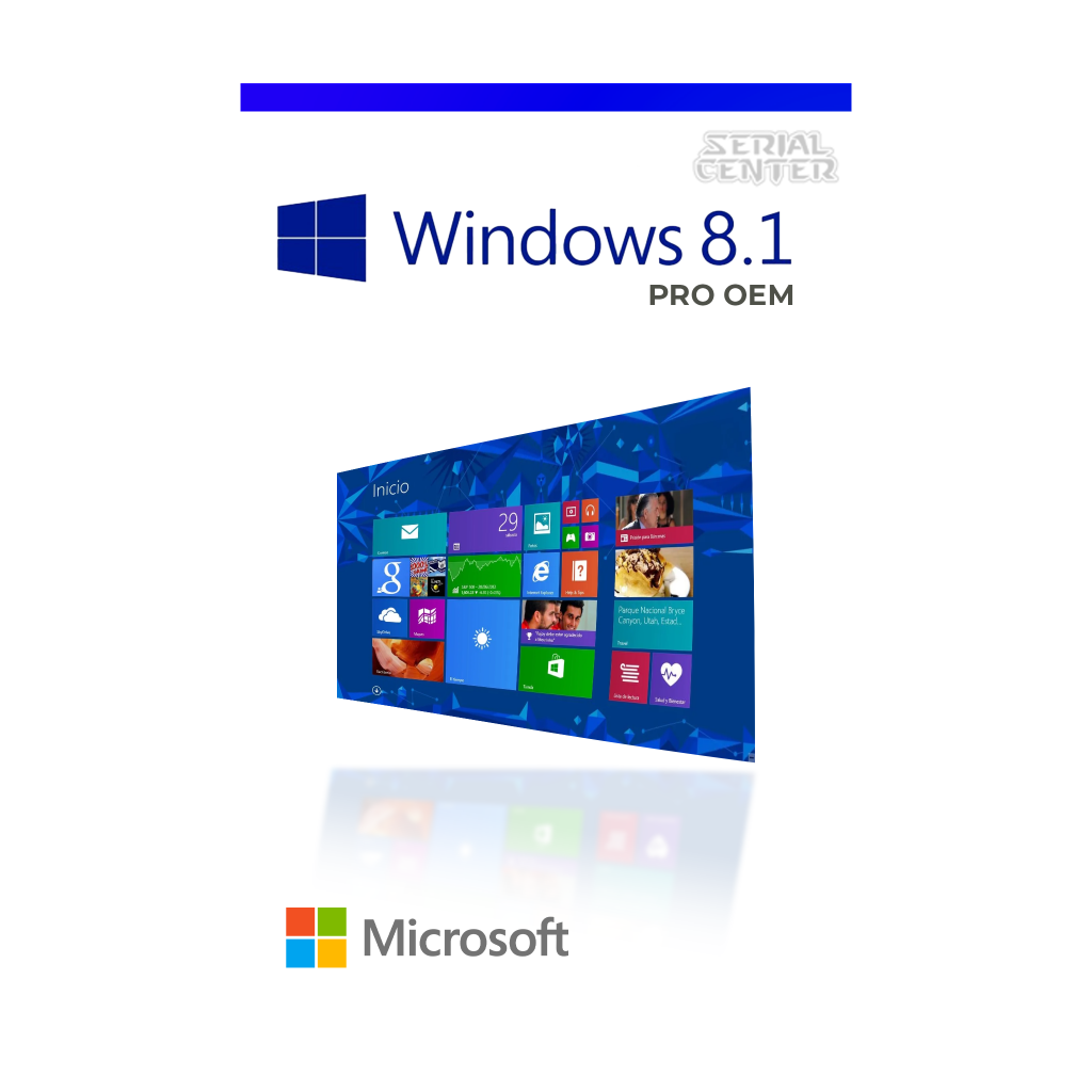 LICENCIA ORIGINAL WINDOWS 8.1 PRO OEM (DIGITAL) :: Serial Center