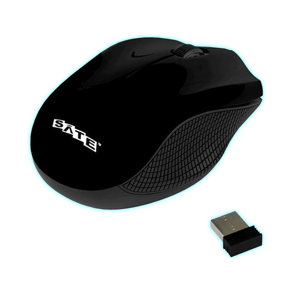 MOUSE WIRELESS SATE A-69G NEGRO :: Serial Center