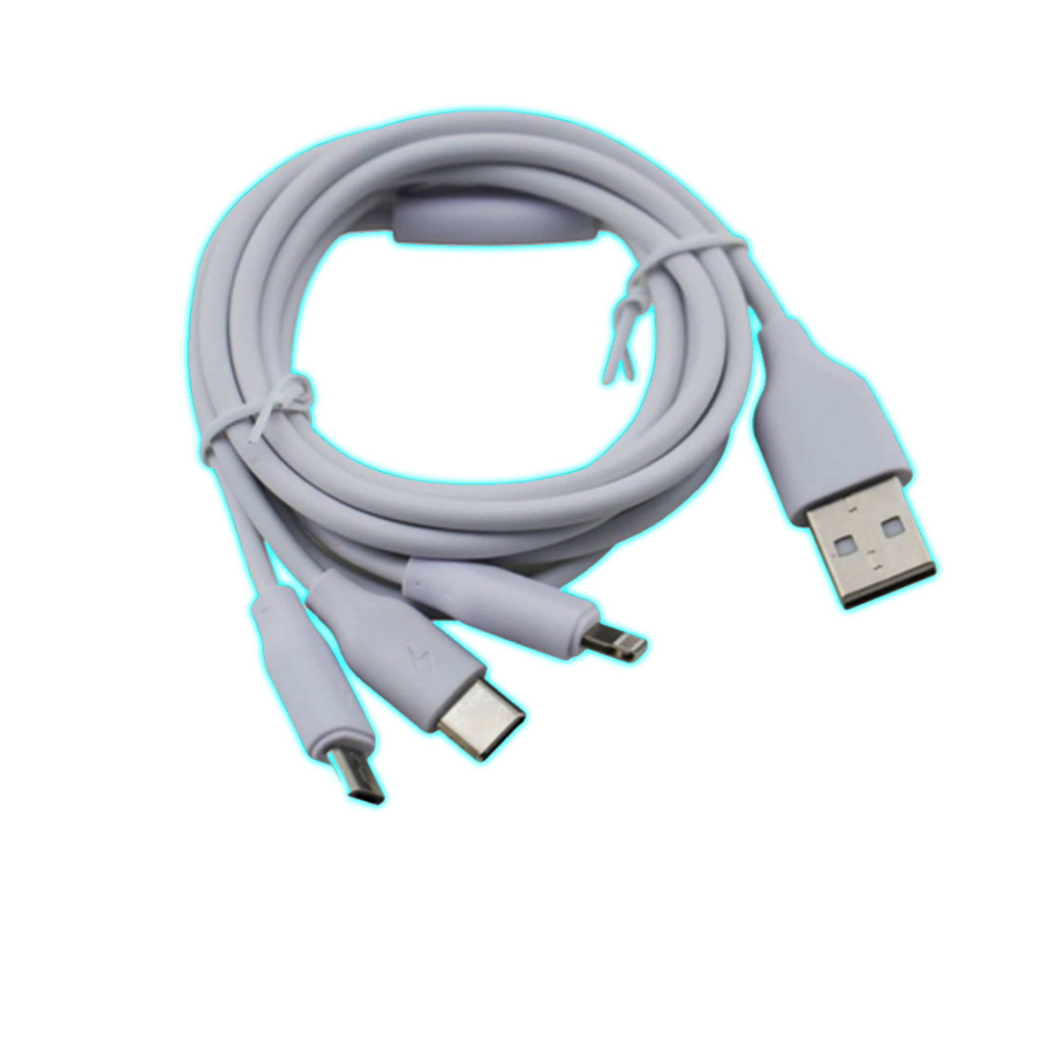 CABLE 3 EN 1 V8+IPHONE+TIPO C ECOPOWER EP-6059 :: Serial Center