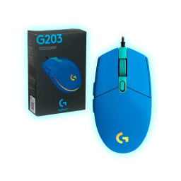 MOUSE GAMING LOGITECH G203 LIGHTSYNC RGB AZUL :: Serial Center